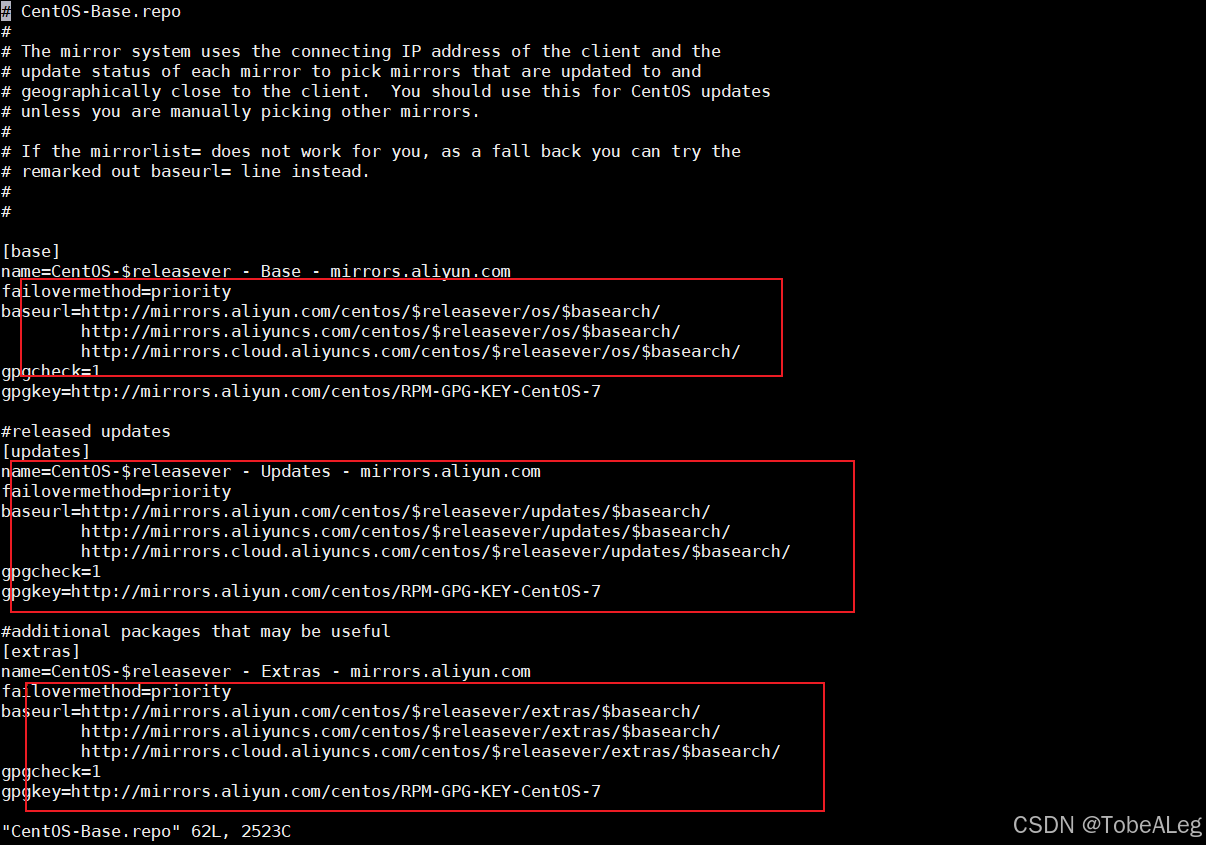 CentOS 系统 yum 换源 Could not retrieve mirrorlist http://mirrorlist.centos.org/?release=7 ...