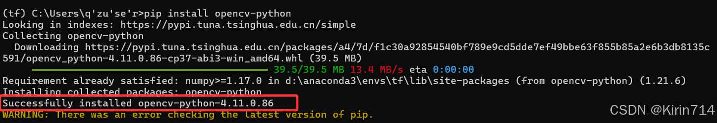conda安装opencv失败_conda使用conda install opencv-python无法安装-CSDN博客