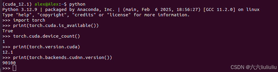 ubuntu系统（20.04）如何在Anaconda虚拟环境中安装CUDA+cuDNN+PyTorch（详细版，适合新手，超级简单）_ubuntu安装带cudnn 版本的 pytorch-CSDN博客