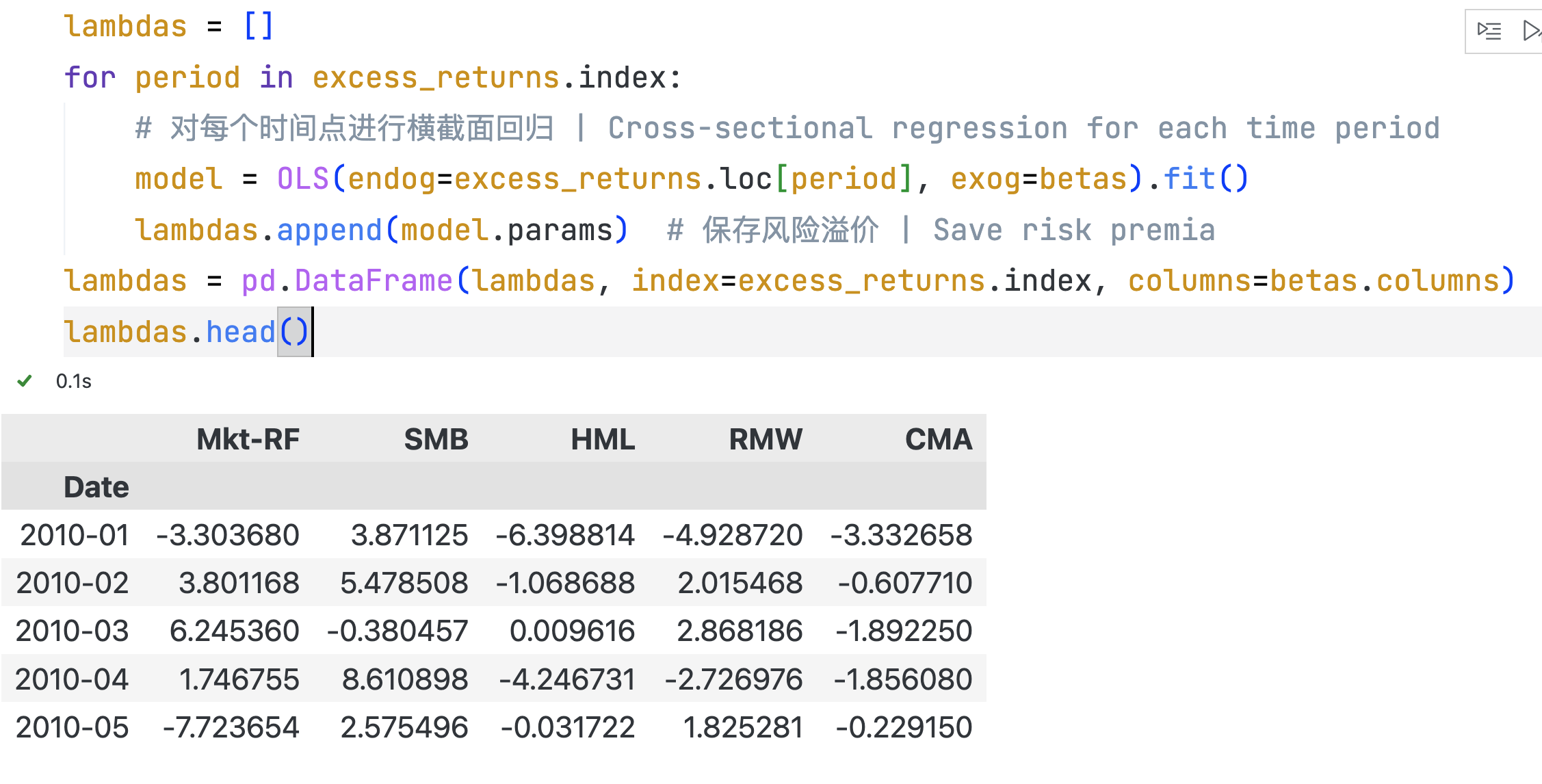 ML4T - 第7章第2节 B - Fama–MacBeth经典两步法(Fama–MacBeth classic two-step method)_fama-macbeth回归-CSDN博客