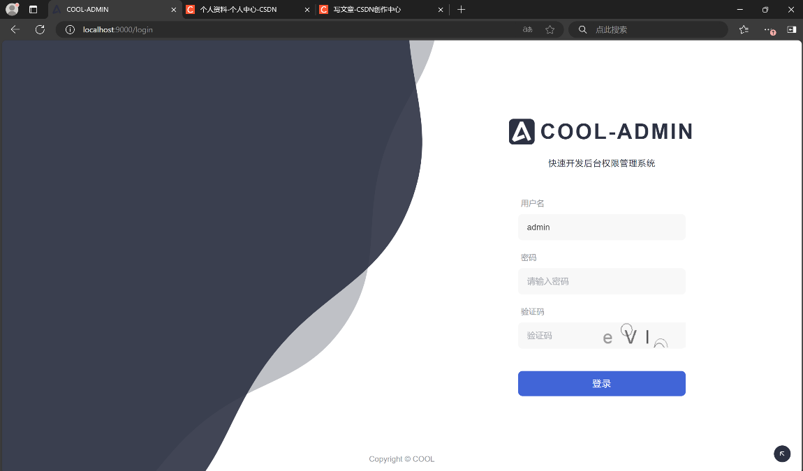 从cool Admin下载后端框架并运行--java vue版本_cool-admin后端java-CSDN博客