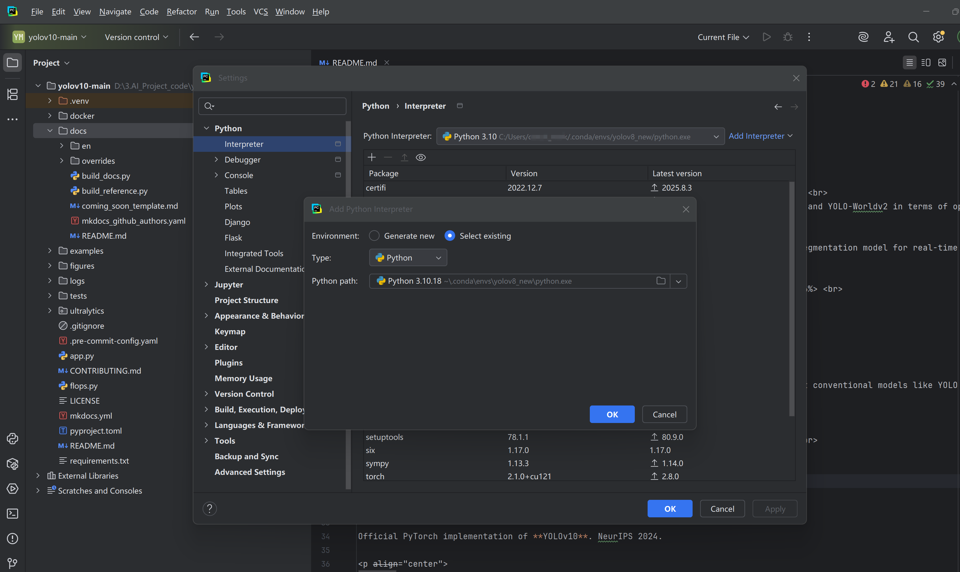YOLOv10 安装、训练、使用超详细小白教程——Windows、PyCharm + conda + LabelImg 训练自己的数据集_yolov10安装-CSDN博客