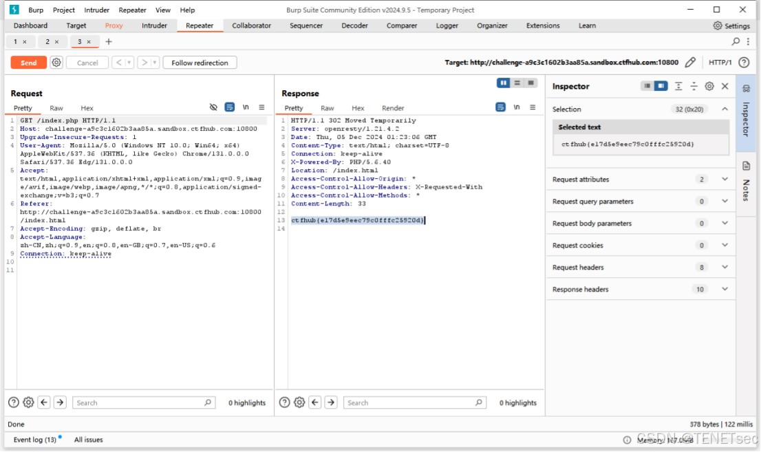 CTFHUB HTTP协议 - 302跳转_ctfhub302跳转-CSDN博客