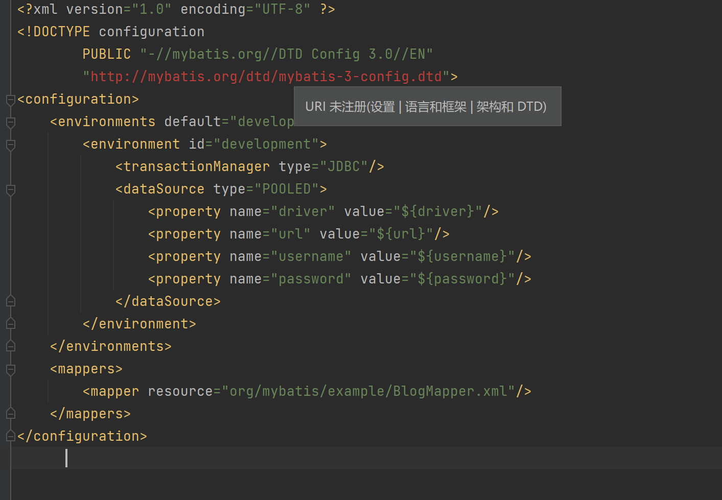 idea中编辑mybatis-config时“http://mybatis.org/dtd/mybatis-3-config.dtd“报红，可以这样解决：-CSDN博客