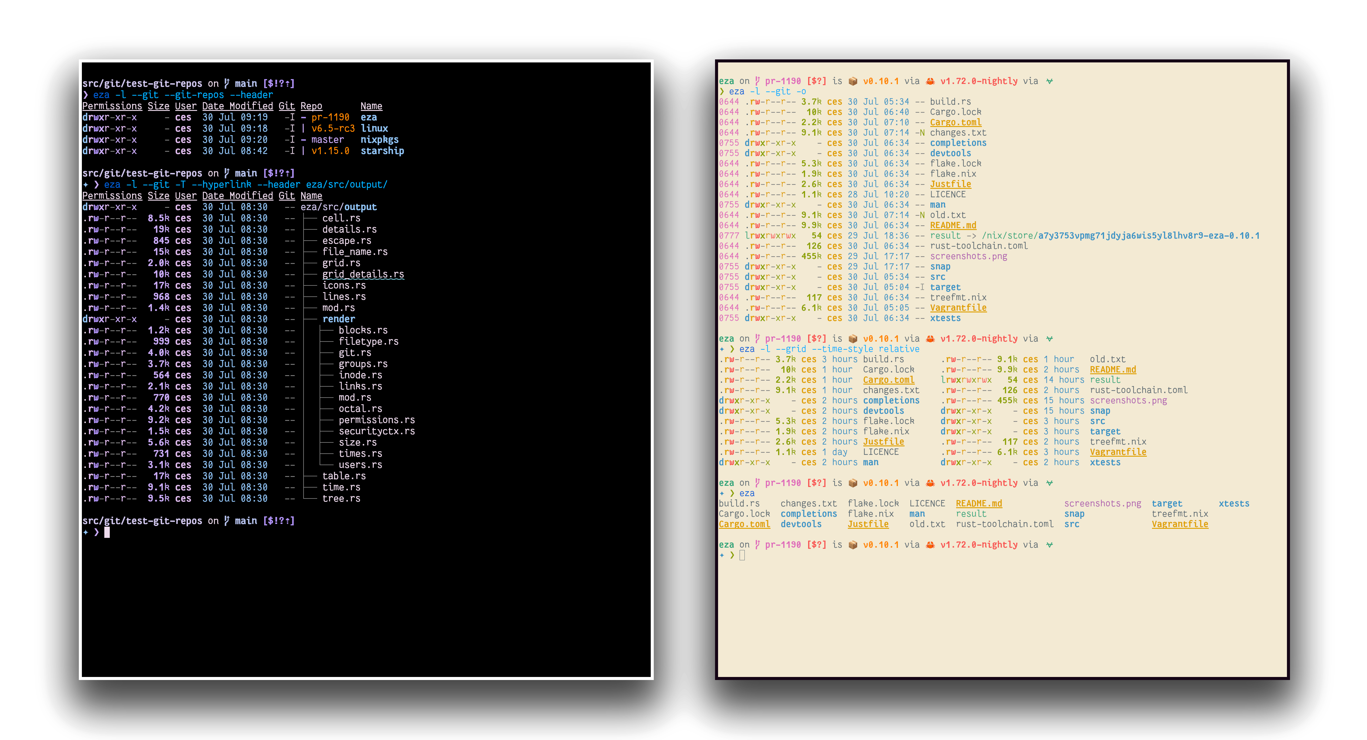 把 ls 扔进博物馆：eza 让终端一秒变霓虹-CSDN博客