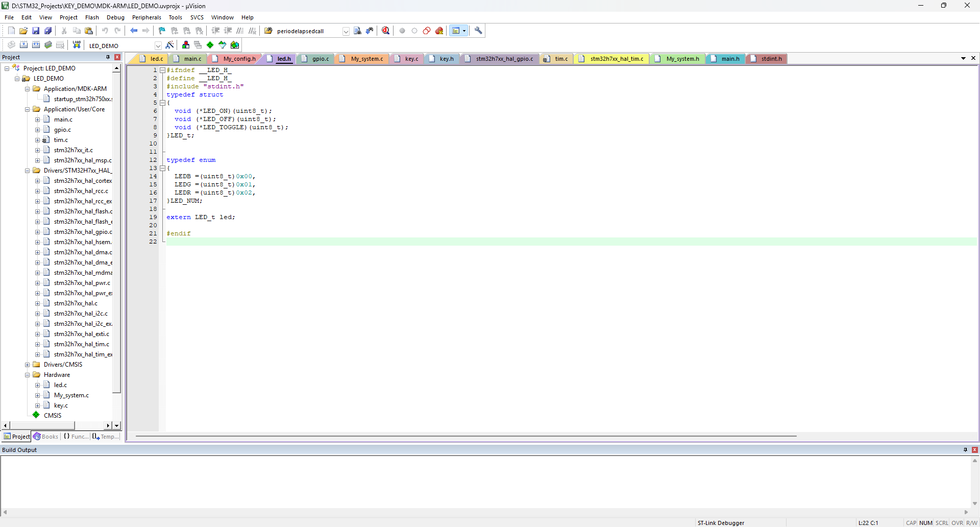 Stm32按键长按短按保姆级教程（hal库）以stm32h7vbt6为例stm32 按键长按短按 Csdn博客