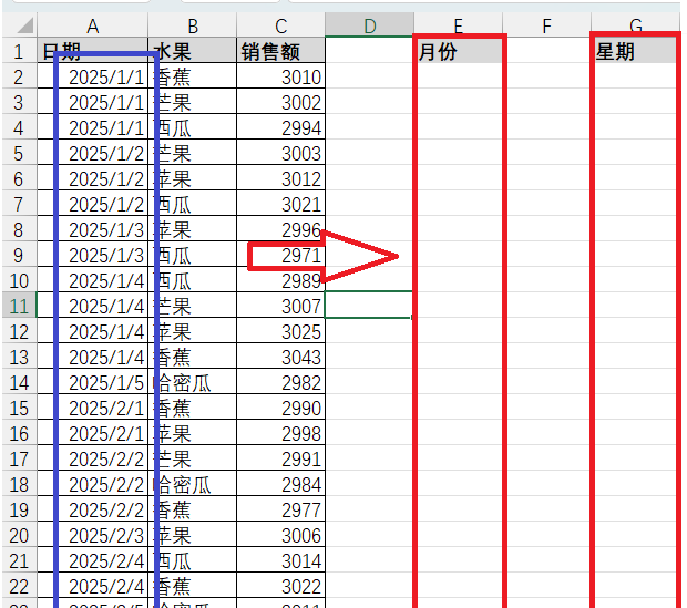 【excel Vba 编程】日期格式数据批量转月份和星期处理vba 日期转换为周别 Csdn博客