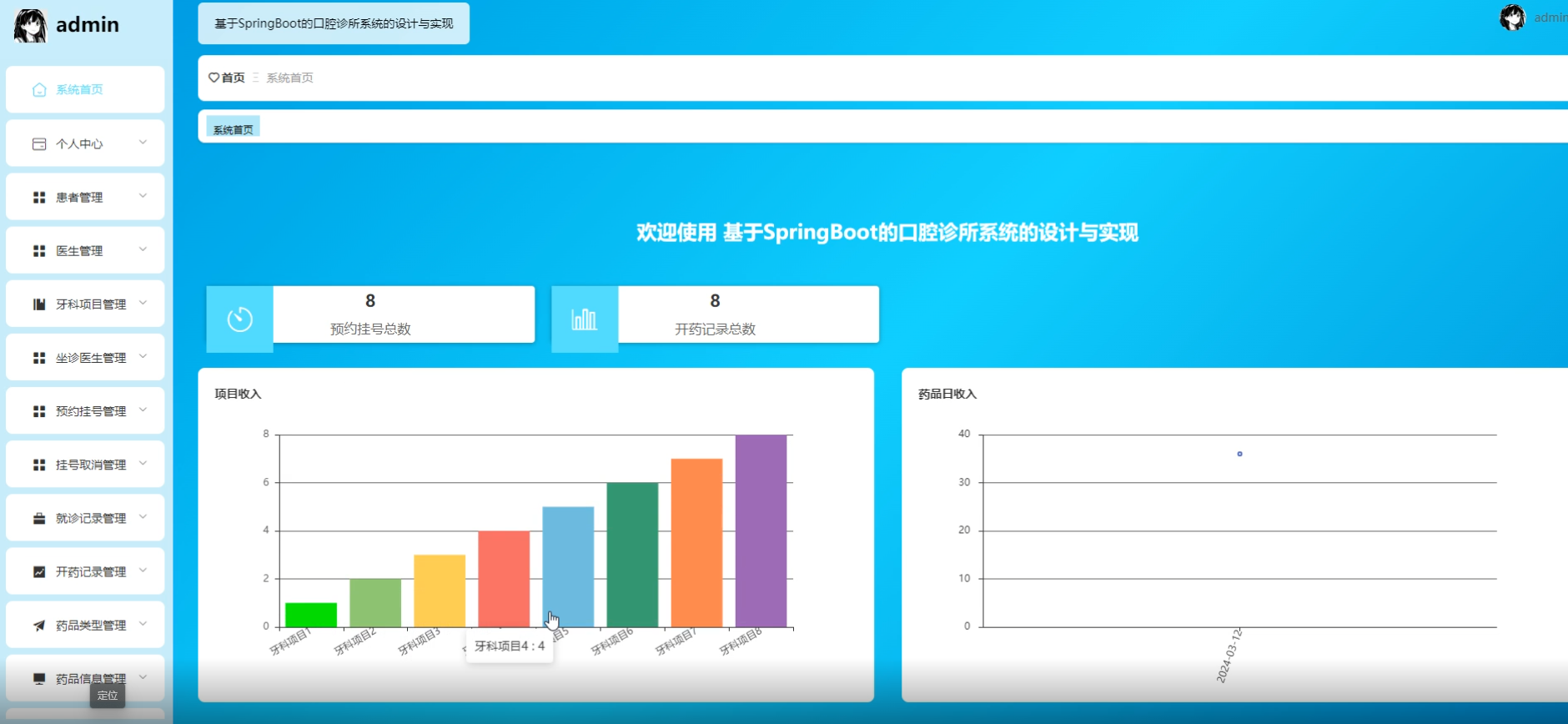 基于数据可视化springbootvue的牙科口腔诊所管理系统设计和实现源码论文部署讲解等 Csdn博客