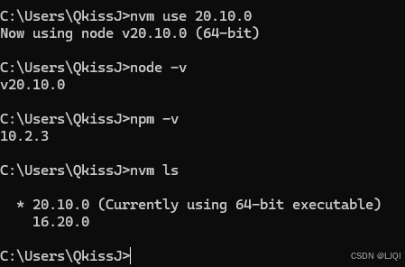 nvm安装成功后 node -v npm -v不是内部或外部命令，也不是可运行的程序_fnm安装后node -v报错-CSDN博客