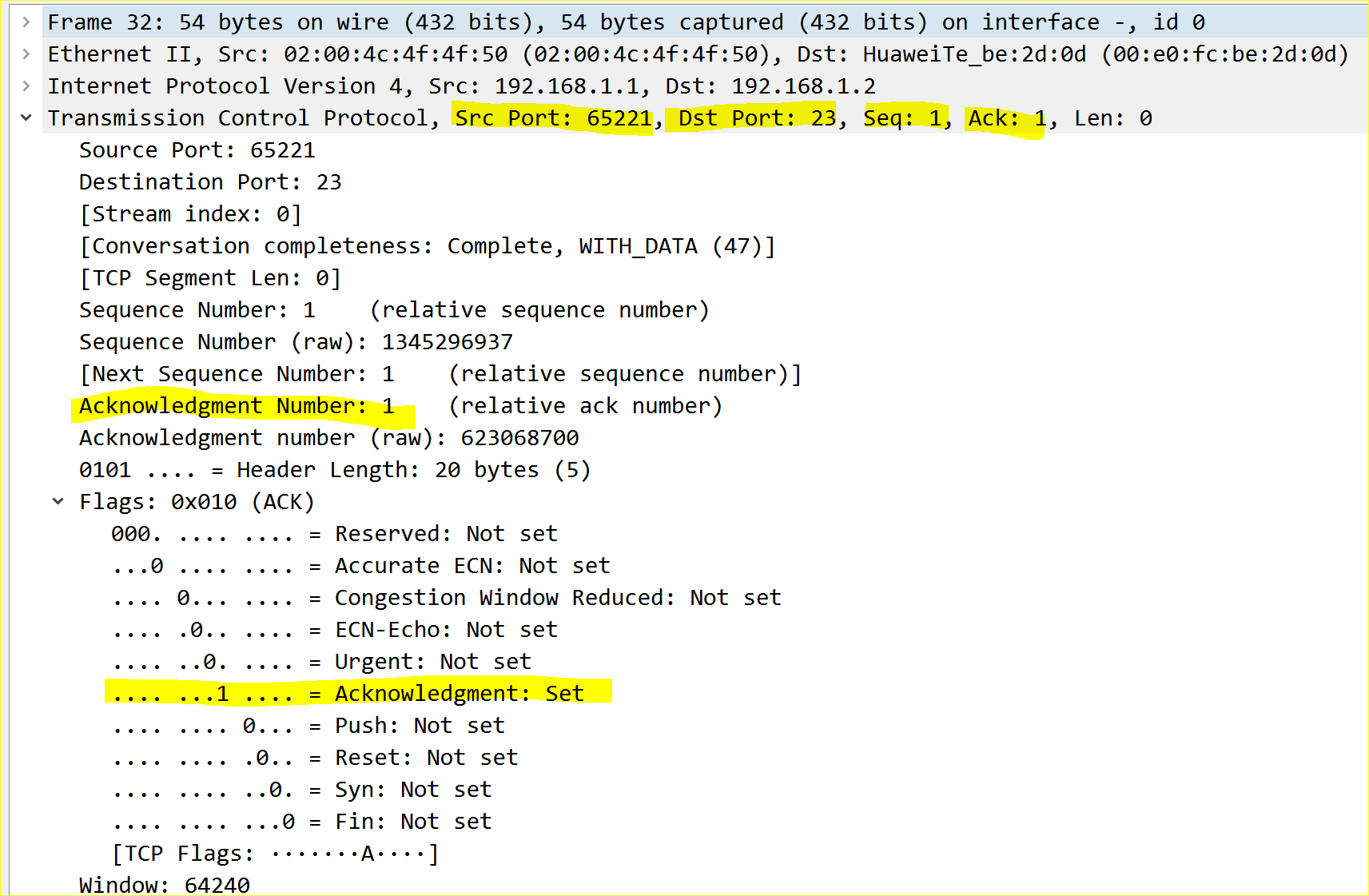 TCP报文分析（在telnet过程中）_telnet发送tcp报文-CSDN博客