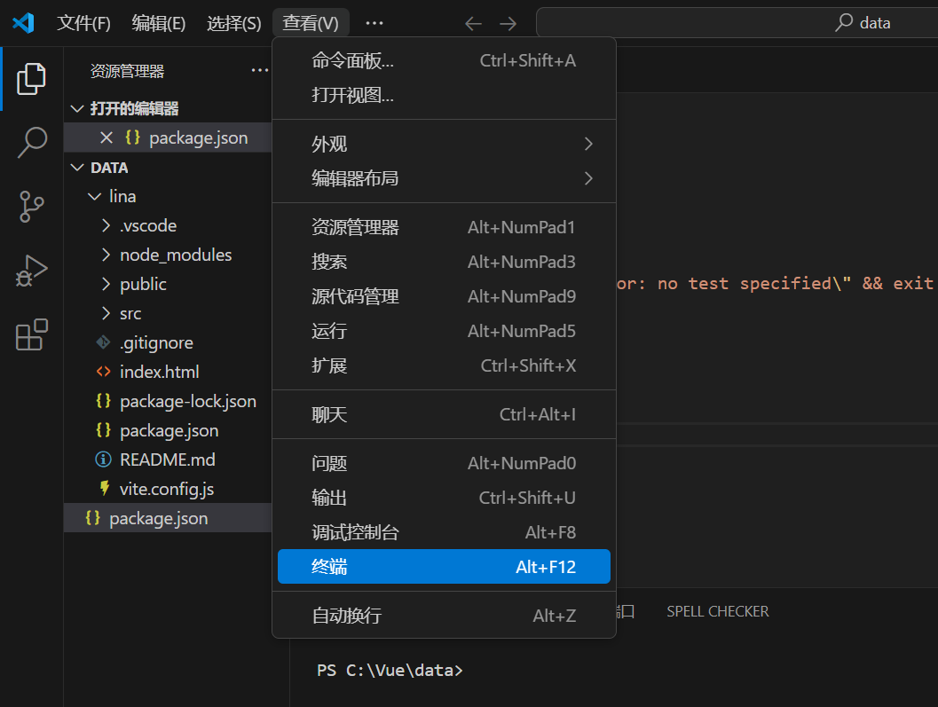 用vscode搭建Vue项目步骤（在环境搭建好的情况下）_vscode部署vue项目-CSDN博客
