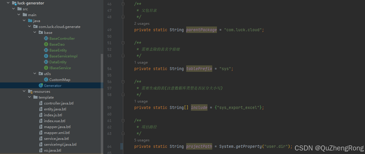 【SpringBoot】Mybatis-Plus代码生成器_spring boot +mybatis-plus 代码生成器-CSDN博客