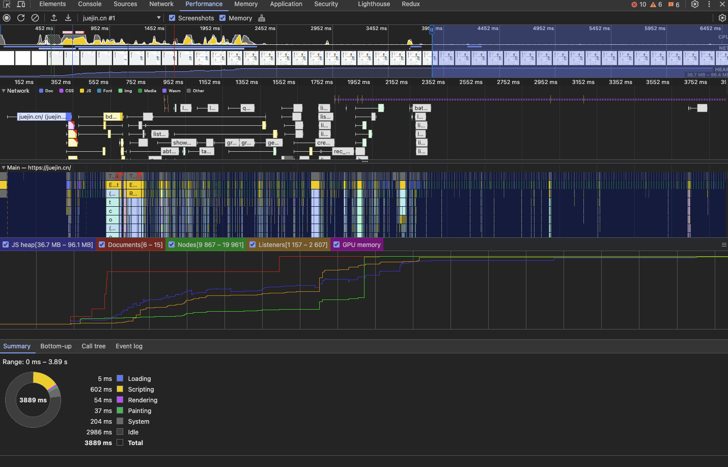 chrome浏览器Performance性能监控火焰图详解_chrome performance-CSDN博客