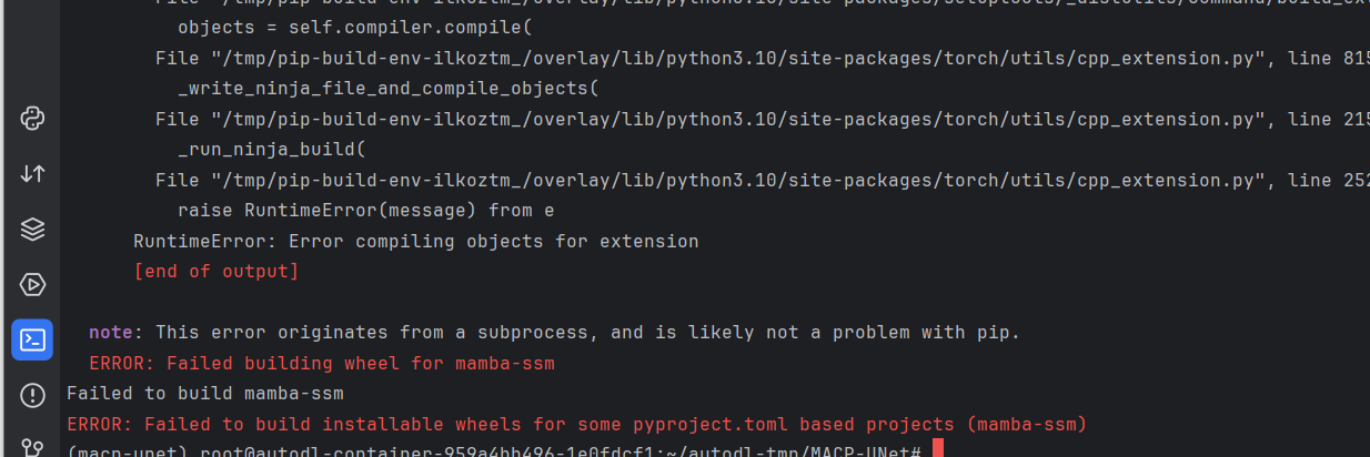 在服务器中安装mamba-ssm_mamba-ssm安装-CSDN博客
