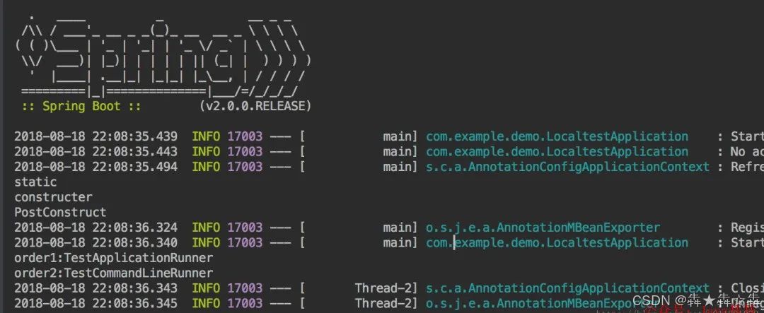 SpringBoot 启动时自动执行代码的几种方式整理_spring 启动运行静态方法-CSDN博客