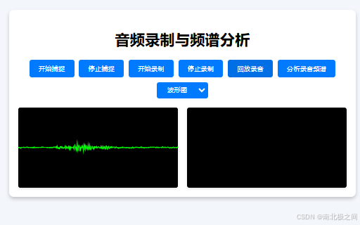 Vue2 + Web Audio API 实战：实时音频录制与频谱分析功能页面 前端音频处理进阶：用 Vue2 实现实时捕捉、录制、回放与频谱分析 Vue2 音频可视化教程：实时声纹显示、录音 ...