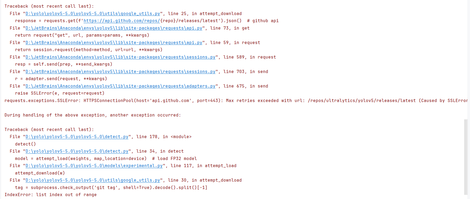 yolov5 错误总结-CSDN博客