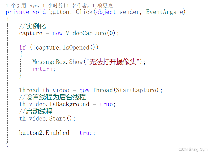 csharp调用OpenCvSharp库，显示一个简单的摄像头画面_opencvshape摄像头实时画面显示到winform窗口-CSDN博客