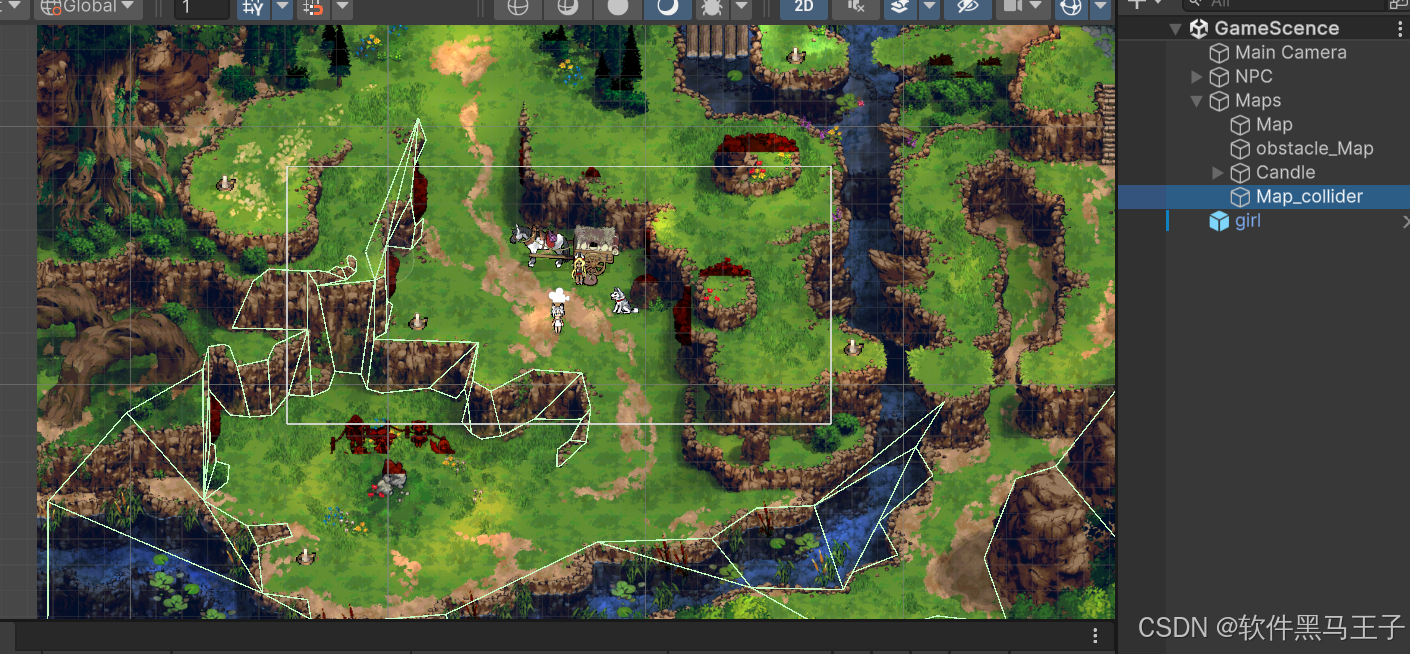 Unity技巧—— 利用Polygon Collider 2D多边形碰撞器实体化 2D 游戏世界地形_unity polygon collider 2d-CSDN博客