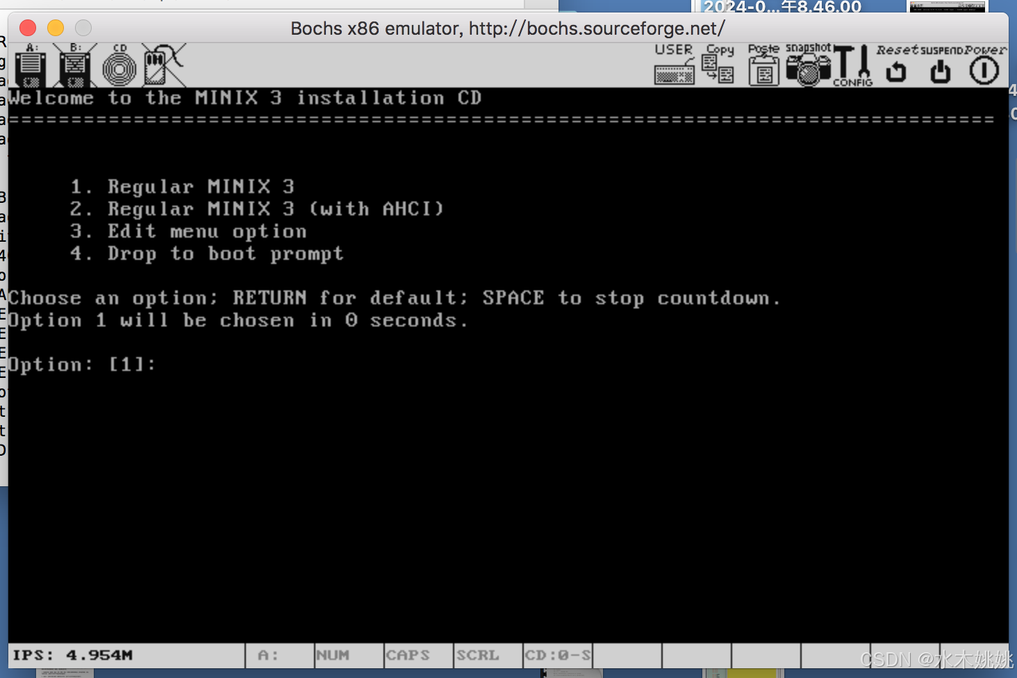 Minix 3 OS 安装记录_minix3安装-CSDN博客