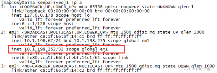 Keepalive haproxy高可用_keepalive haproxy高可用 linux安装-CSDN博客