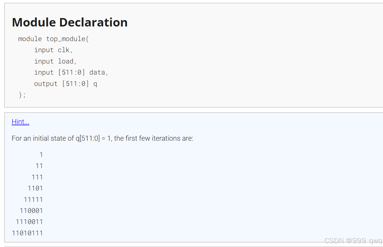 HDLbits练习25 - Rule 110_rule110 hdlbits-CSDN博客