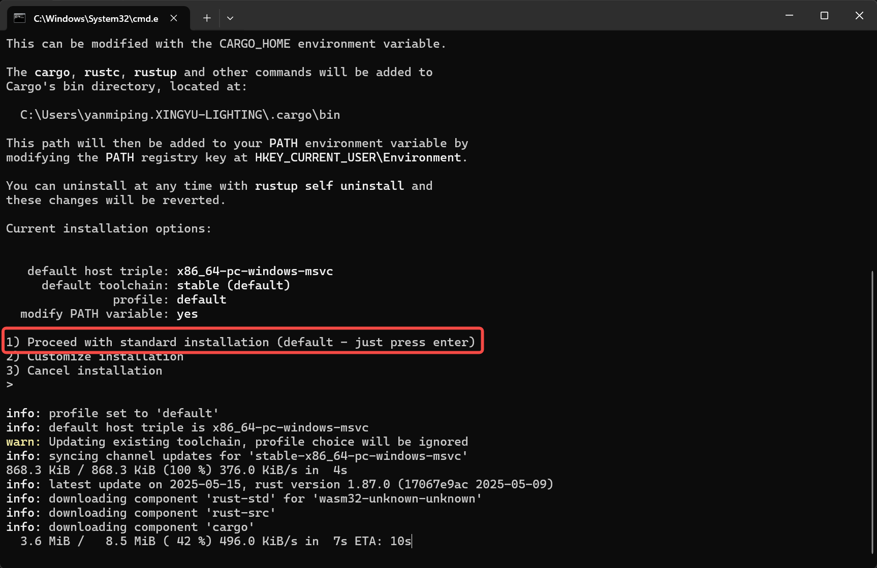 课程4.2 : Rust语言开发基础（二） 安装_rustup-init.exe-CSDN博客