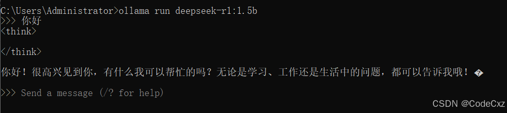 Ollama+DeepSeek-R1:1.5+CherryStudio本地部署，离线使用_ollama run deepseek-r1:1.5b-CSDN博客