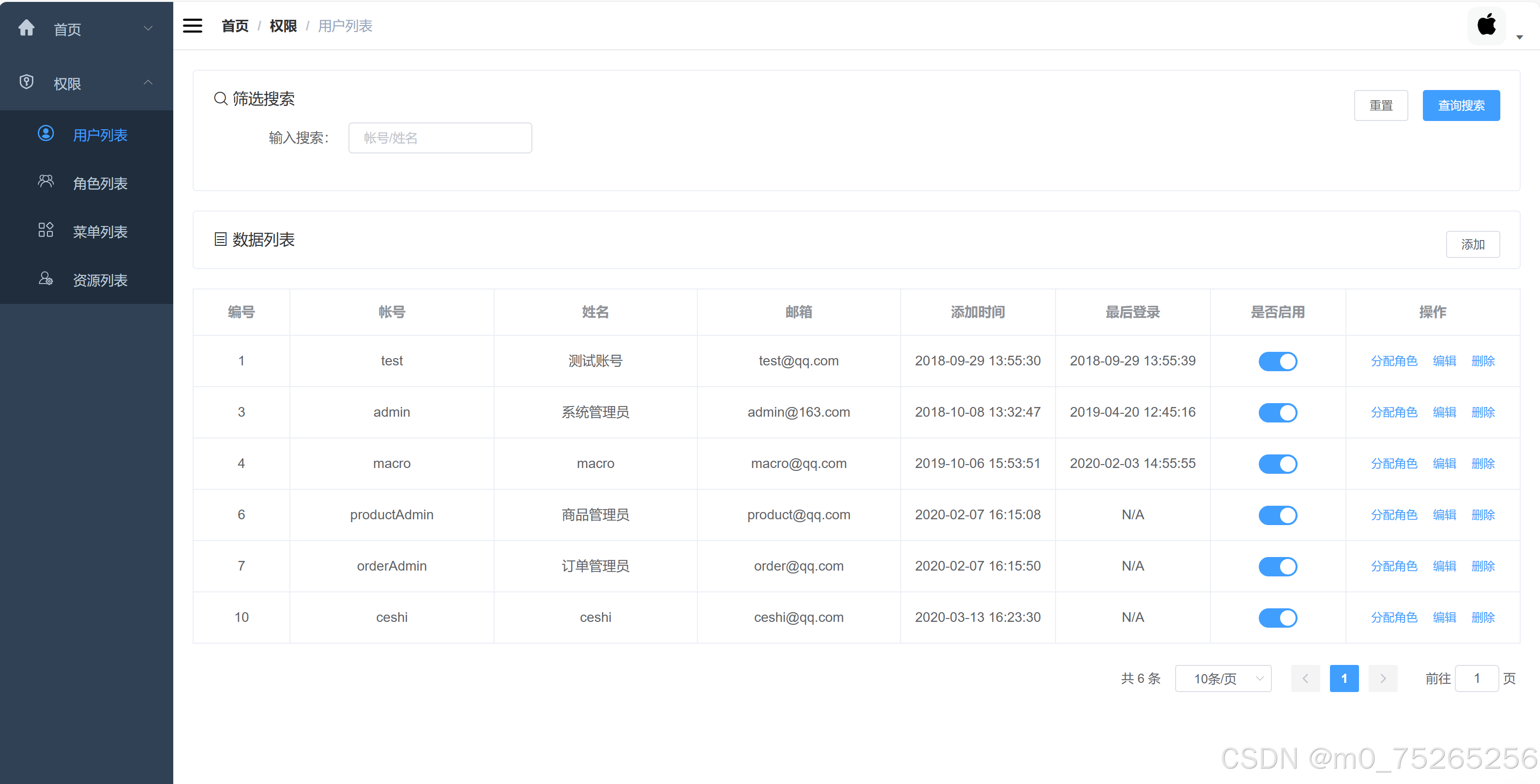 mall项目权限管理系统登录鉴权过程，以及角色动态菜单控制展示_mall项目的权限管理-CSDN博客