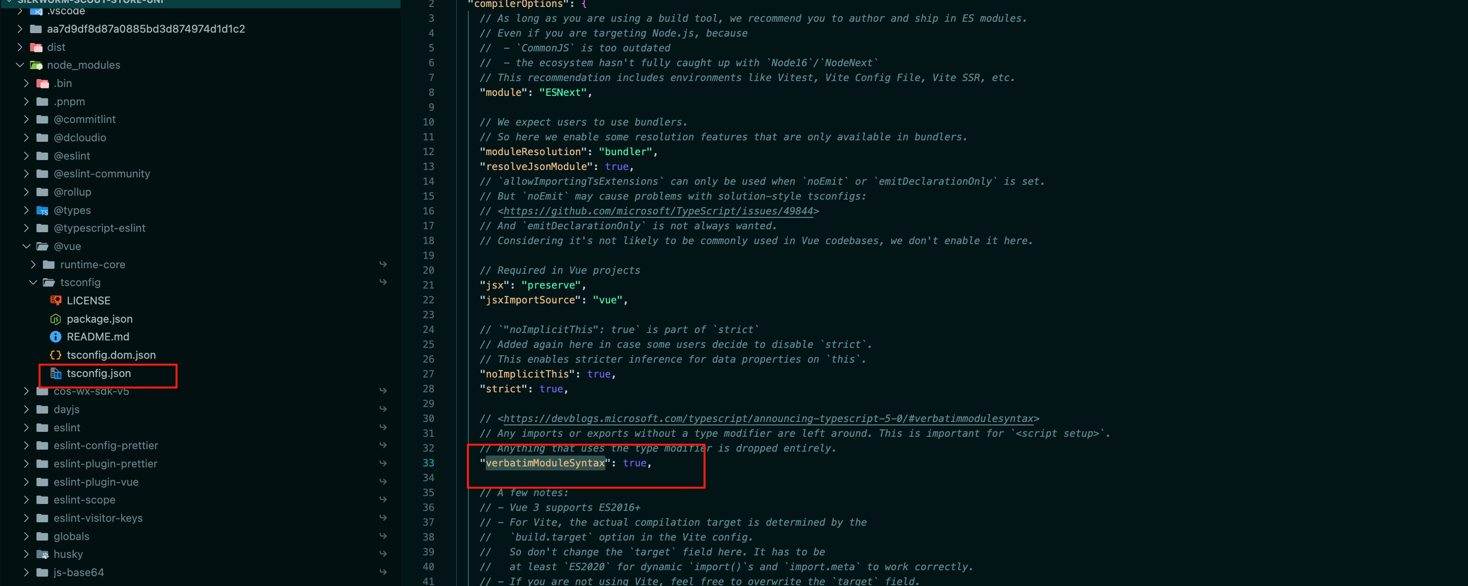 关于tsconfig.json文件，提示选项“importsNotUsedAsValues/verbatimModuleSyntax”已删除。请从配置中删除它问题解决！！！_选项 ...