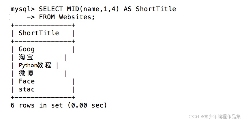 【SQL数据库技术开发】第60课时-数据库SQL MID() 函数_sql中使用mid函数-CSDN博客