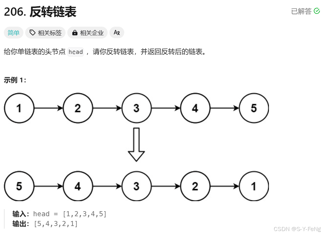 LeetCode热题100中 206. 234.-CSDN博客