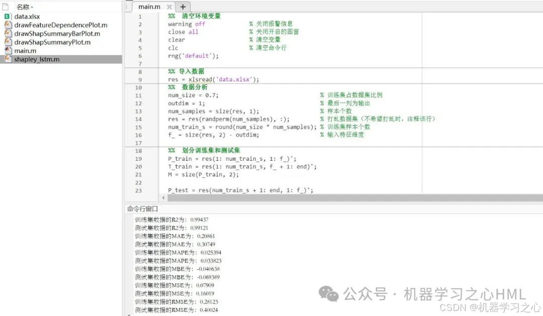 LSTM神经网络回归+SHAP分析，Matlab代码实现，通过SHAP方法量化特征贡献，构建可解释的回归模型，引入SHAP方法打破黑箱限制，提供全局及局部双重解释视角，作者：机器学习之心 ...