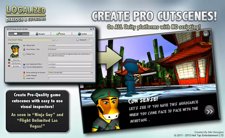 【Unity 本地化对话与过场系统插件】Localized Dialogs & Cutscenes (LDC) 提供直观的编辑器界面与模块化对话流程系统，快速创建沉浸式、可交互的剧情体验 ...