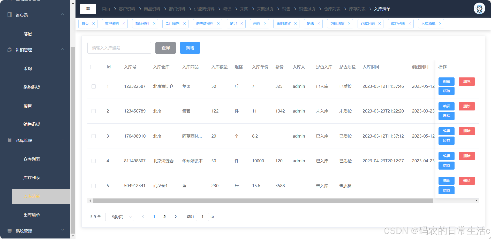 【基于springbootvuemysql】商品进销存管理系统（附源码数据库脚本）vue3springboot3进销存管理系统源码 Csdn博客