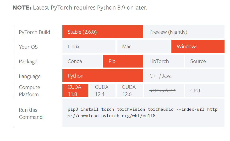 pytorch安装_pytorch12.6需要python3.9吗-CSDN博客
