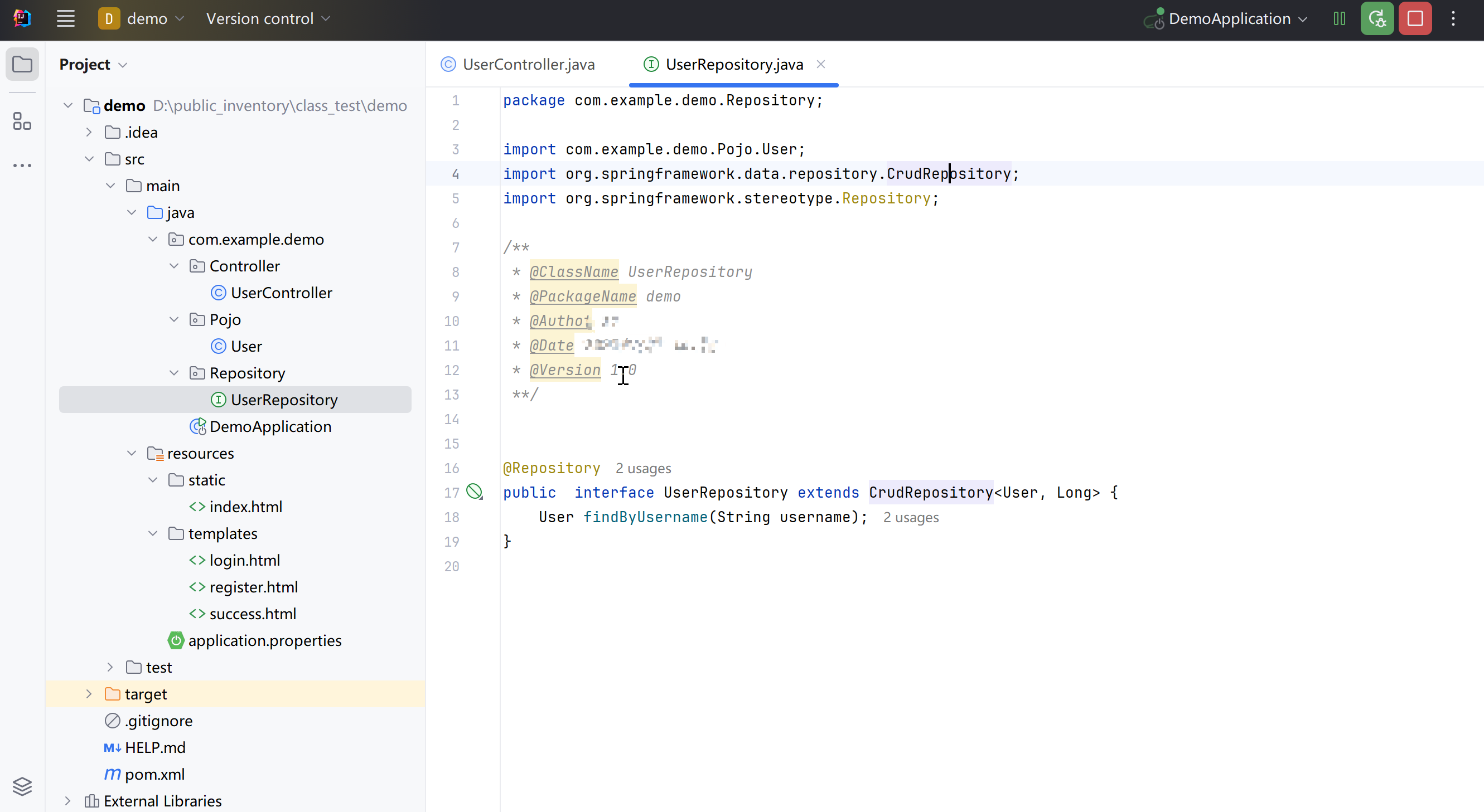 SpringBoot结合h2database实现用户登录案例_springboot项目适配h2 database完整案例-CSDN博客
