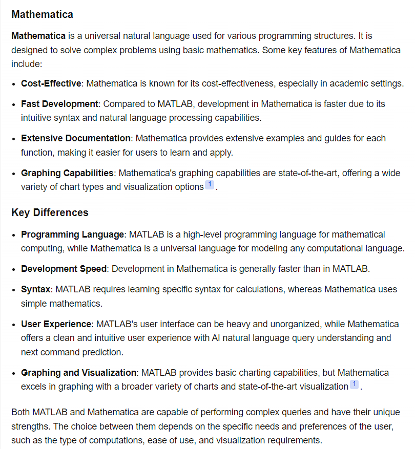 Mathematica 和 MATLAB的区别_mathematica matlab-CSDN博客