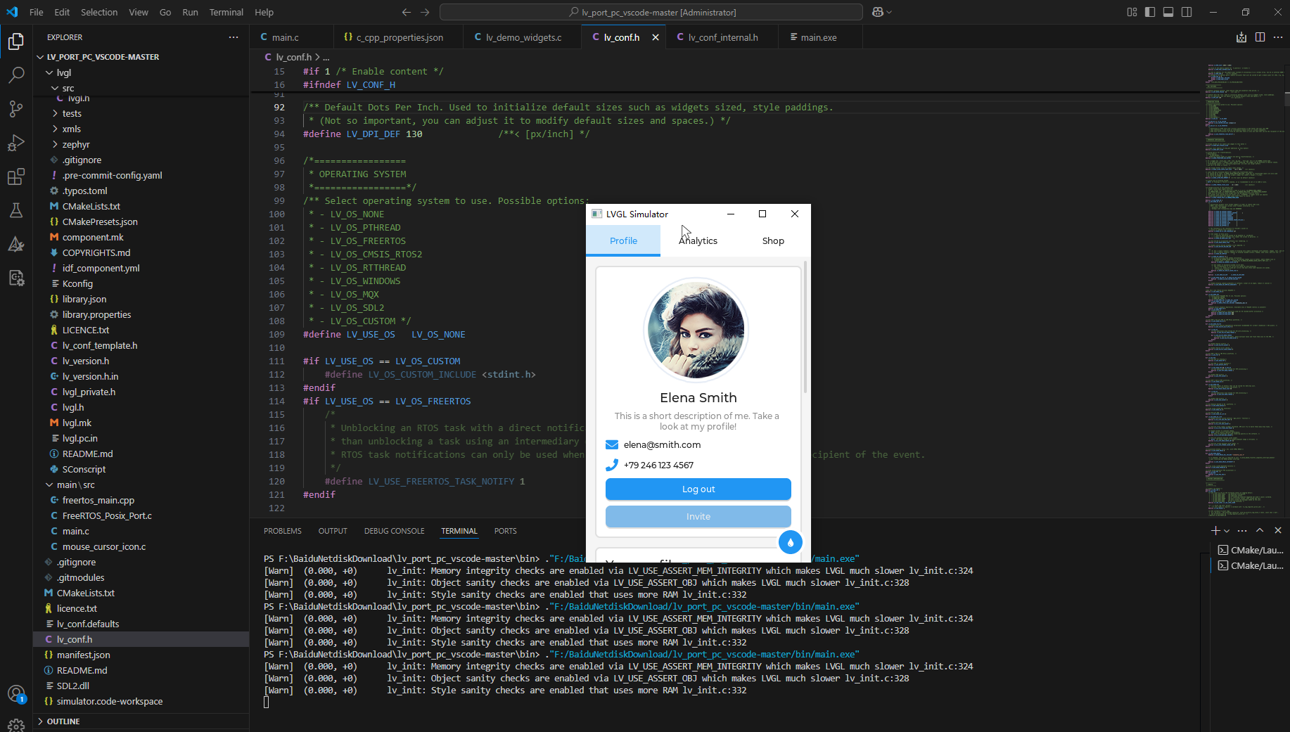 VScode中模拟lvgl运行环境配置（全教程，无脑操作）_vscode lvgl-CSDN博客
