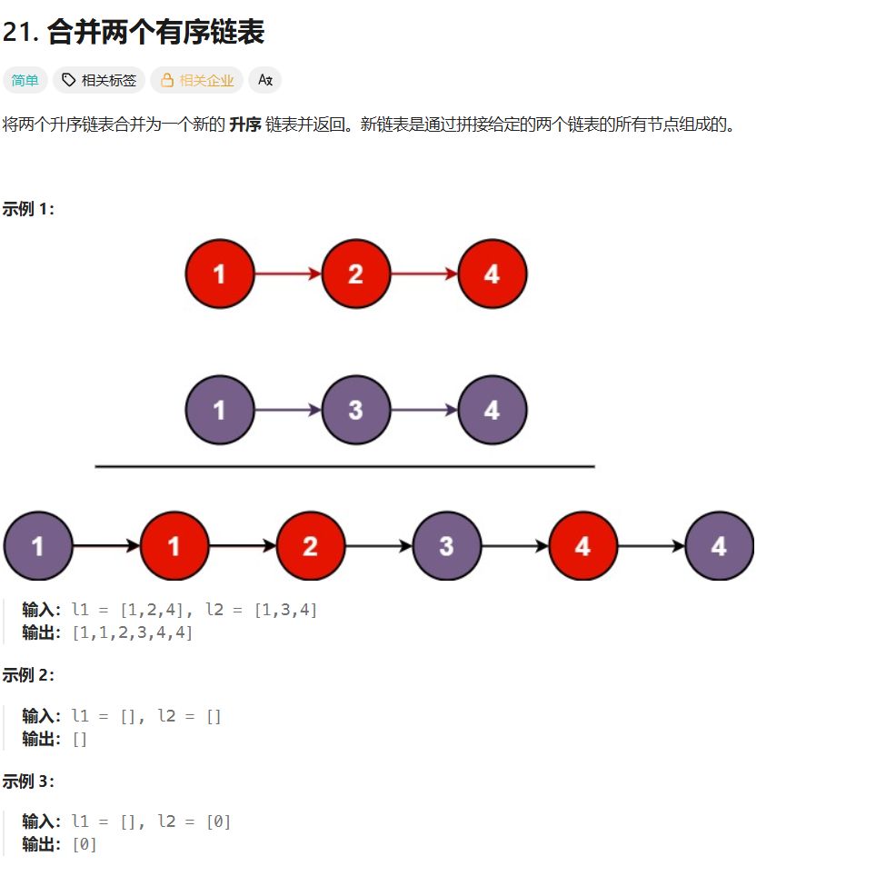 LeetCode 合并两个有序链表-CSDN博客