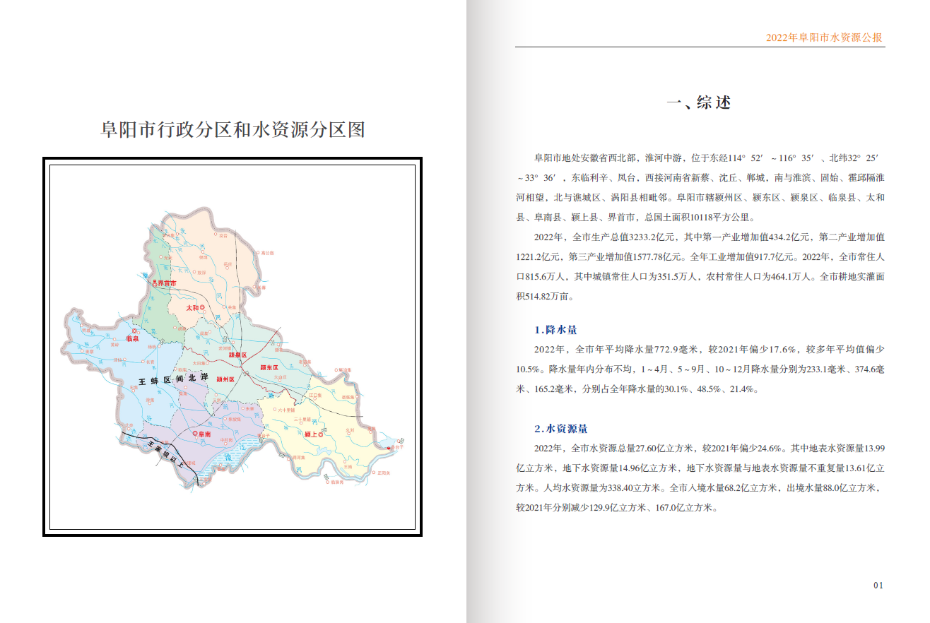 阜阳市水资源公报（2010-2022）-CSDN博客