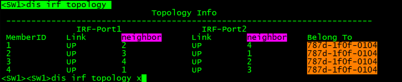 H3C多台交换机IRF堆叠_h3c irf后登录到另一台设备-CSDN博客