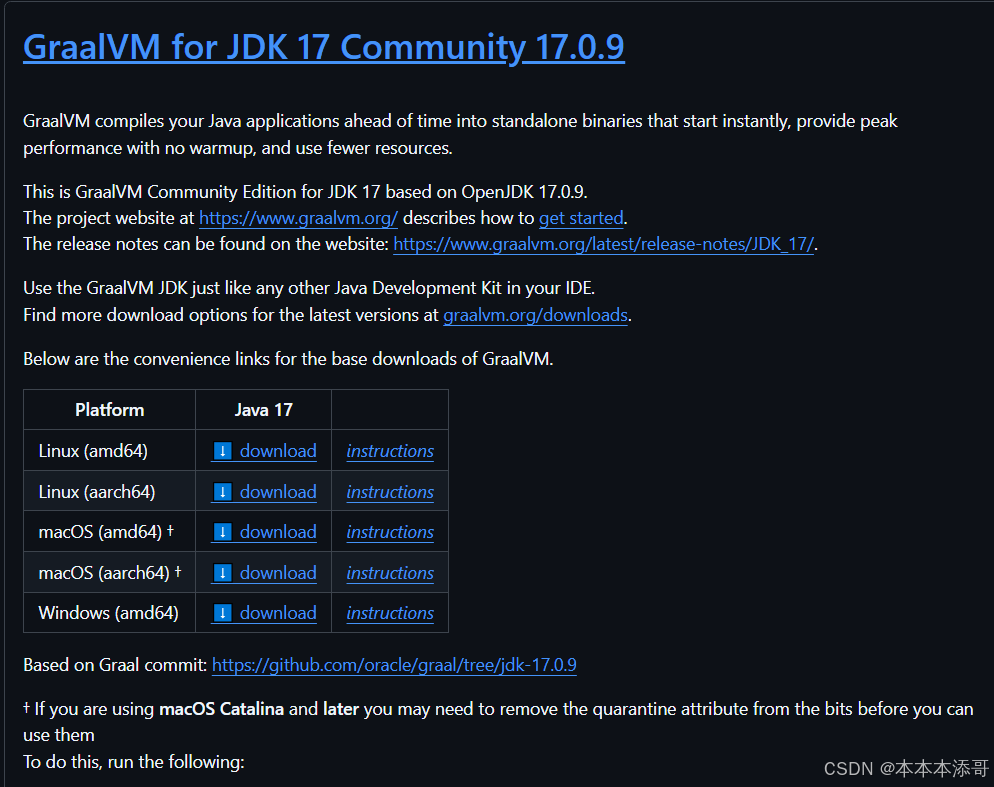 【项目实战】下载GraalVM for JDK 17 Community 17.0.9 并且在IDEA中使用_graalvm下载-CSDN博客