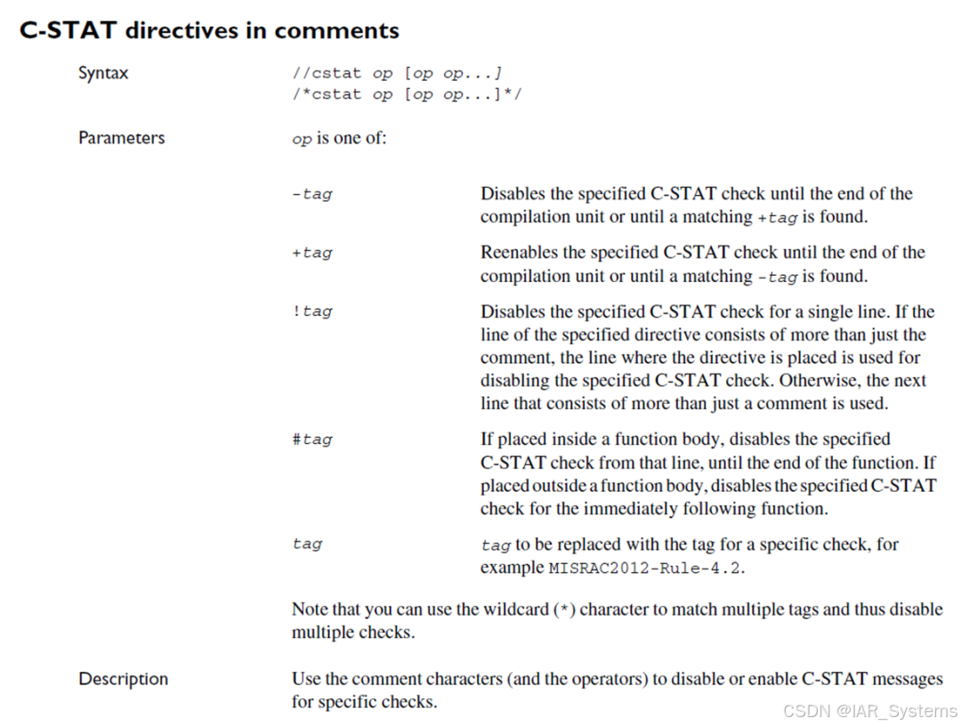 如何对相关代码屏蔽C-STAT对应的规则检查_misrac c-stat-CSDN博客