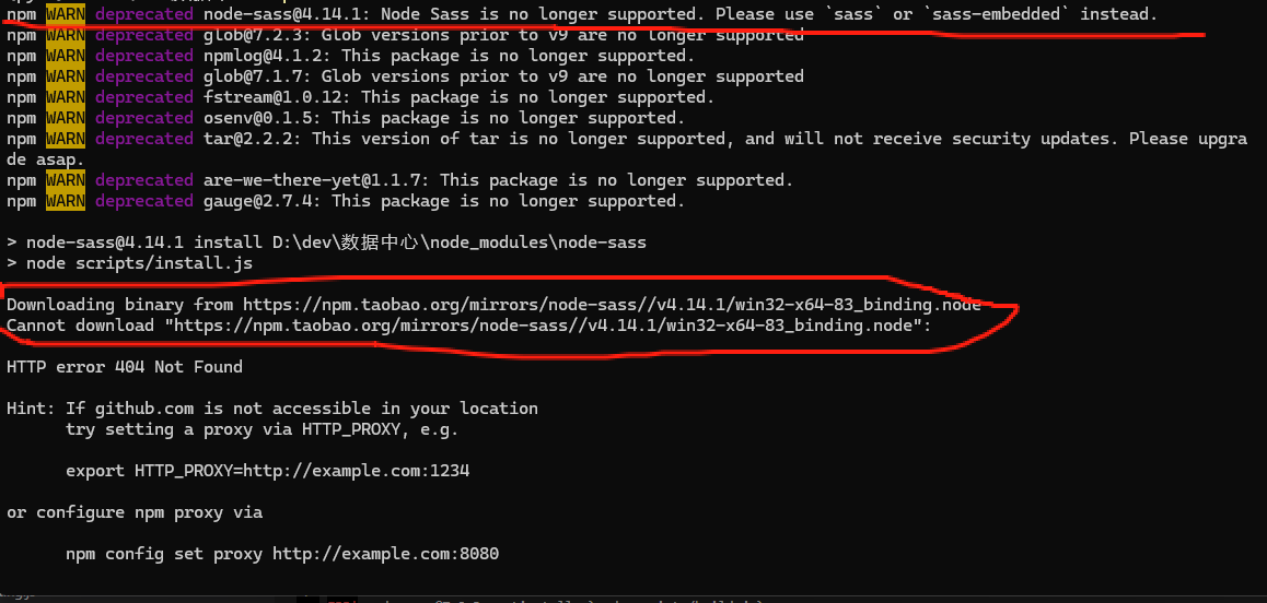 node-sass下载失败 node-sass@4.14.1 postinstall: `node scripts/build.js` import sys； print “%s.%s.%s ...