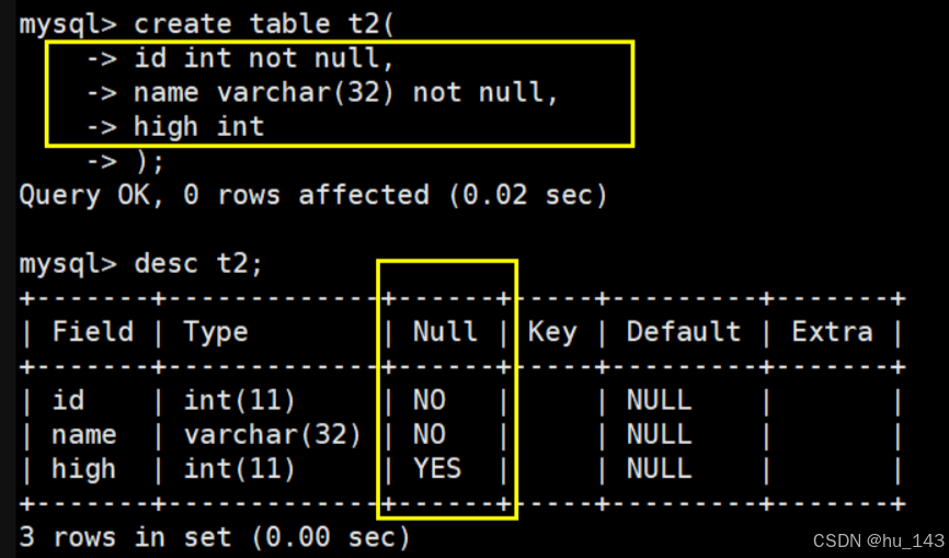 MySQL——表的约束_mysql not null default-CSDN博客