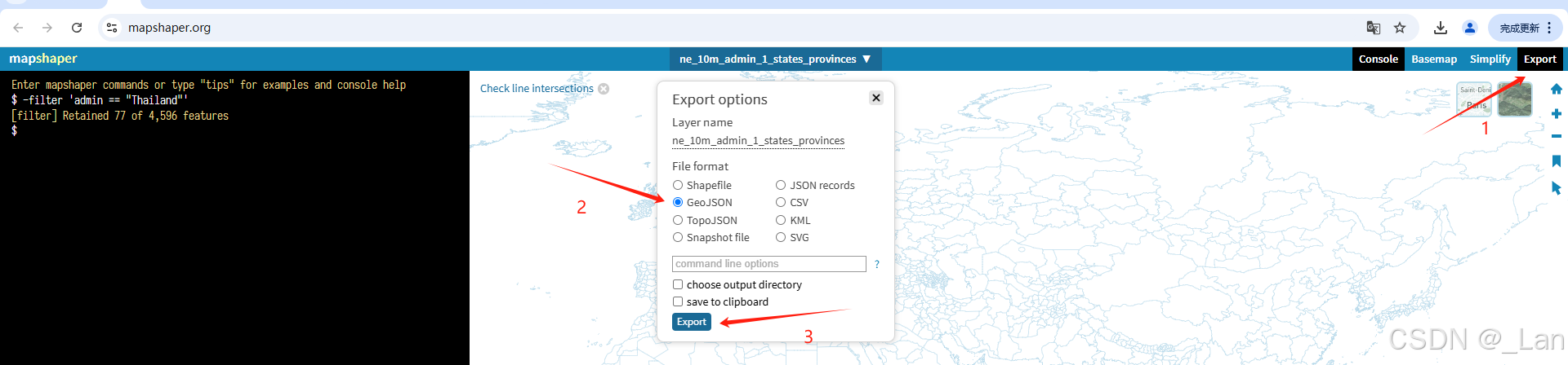vue项目，自己生成echarts绘制地图需要用到的GeoJSON数据文件_geojson绘制地图-CSDN博客