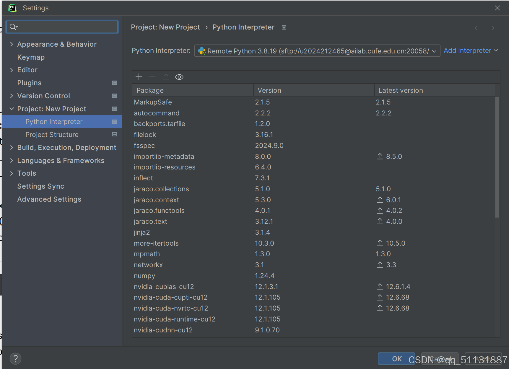 汇总版：PyCharm使用SSH服务，在虚拟环境中安装PyTorch/运行项目_pycharm ssh-CSDN博客