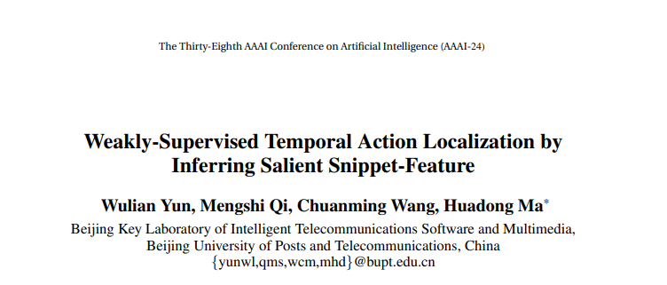 Weakly-Supervised Temporal Action Localization by Inferring Salient Snippet-Feature-CSDN博客