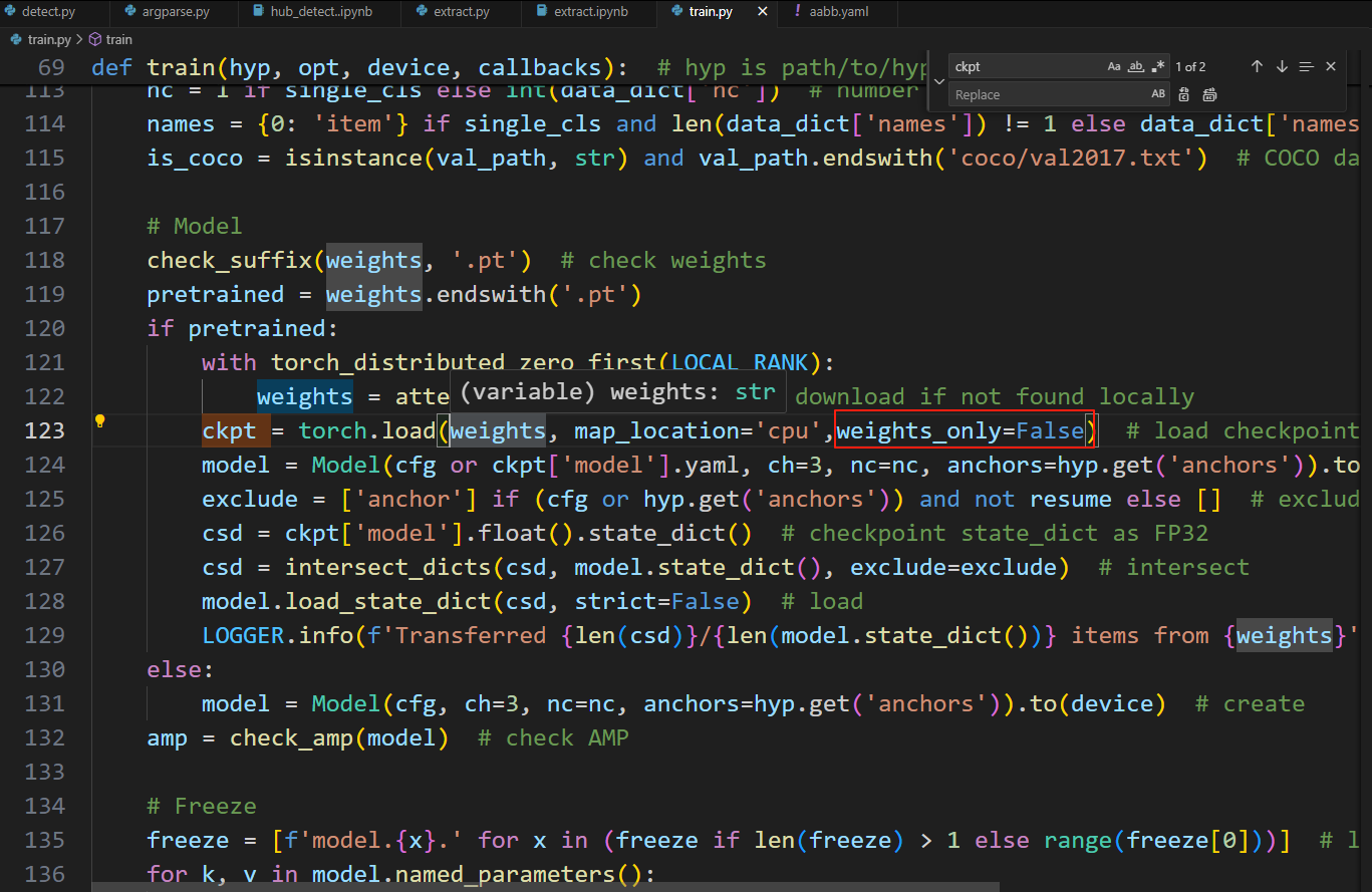 Yolov5使用torch2.8+cu128出现的问题_check the documentation of torch.load to learn mor-CSDN博客